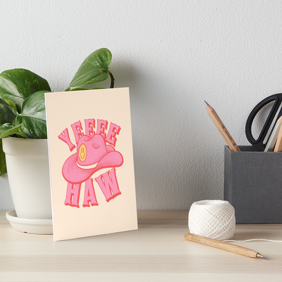 "YEEHAW | Pink Cowboy Cowgirl Rodeo Hat Preppy Aesthetic | HOWDY Y'ALL ...