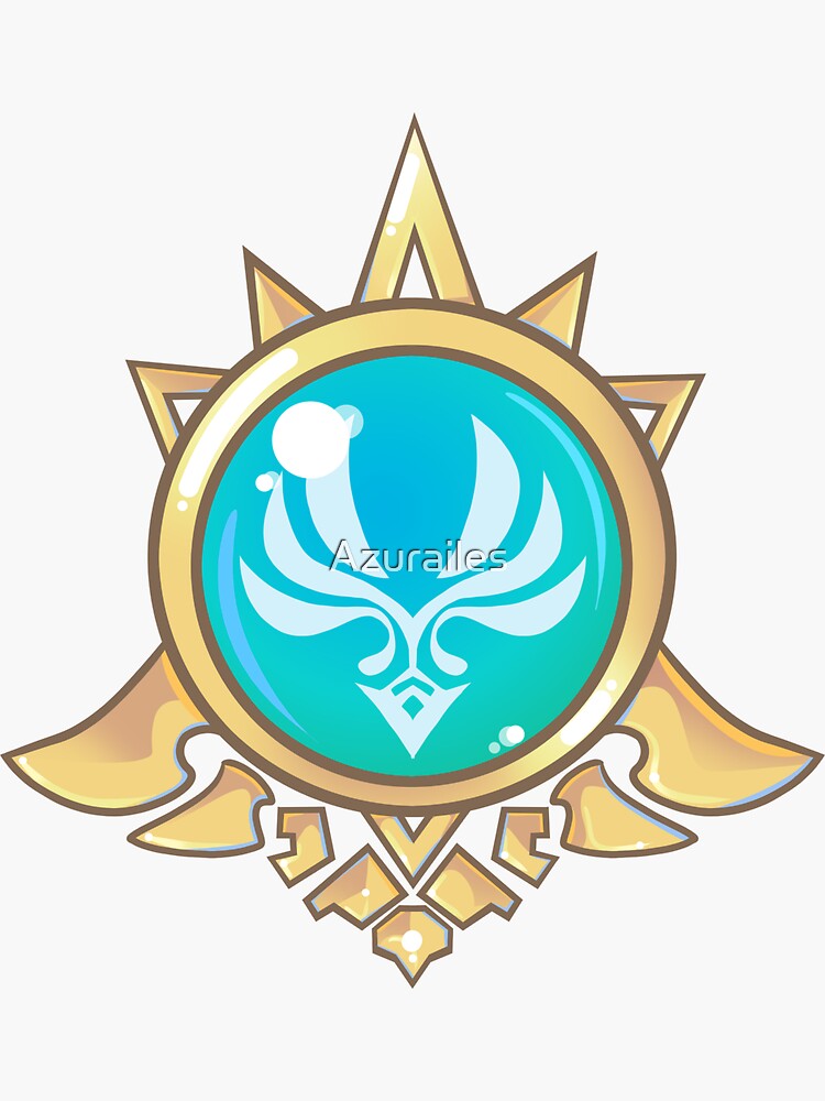 "Genshin Impact - Anemo Vision - Fan art " Sticker by Azurailes | Redbubble