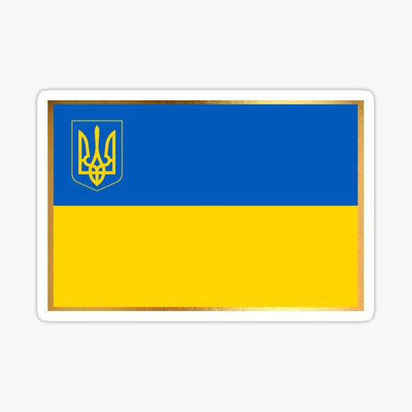 "Ukraine Flag Sticker Ukrainian Auto Car Decal Window Bumper Sticker ...