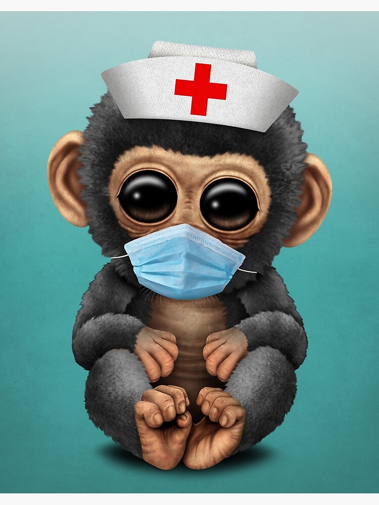 "Cute Baby Chimp Nurse" Poster for Sale by JeffBartels | Redbubble