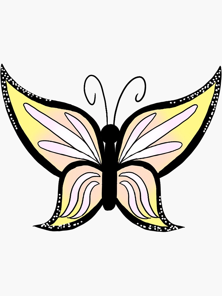 "Pangender Butterfly" Sticker by bumble-tumble | Redbubble