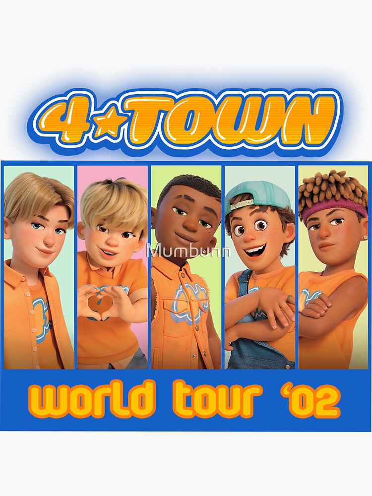 "4-Town" Sticker by Mumbunn | Redbubble