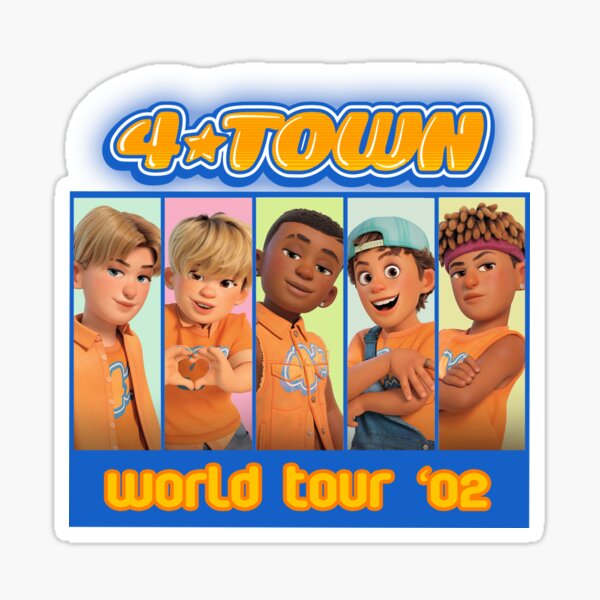 "4-Town" Sticker by Mumbunn | Redbubble