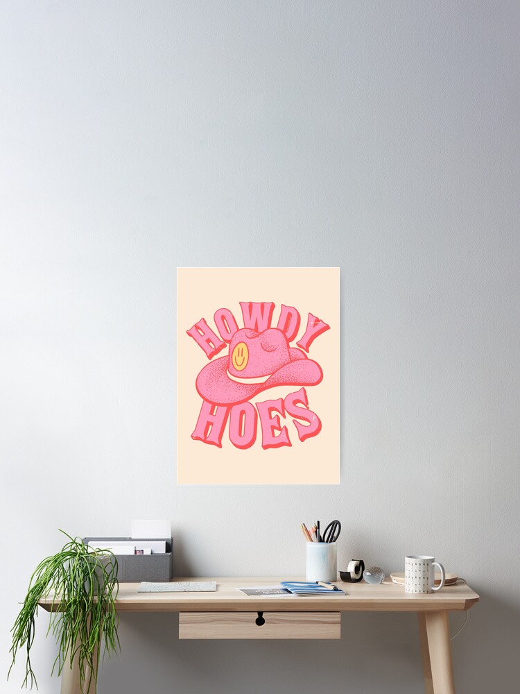 "Howdy Hoes | Pink Cowboy Cowgirl Rodeo Hat Preppy Aesthetic | MEME ...