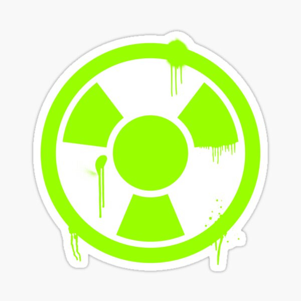 "Radioactive Symbol" Sticker by yusufstry | Redbubble