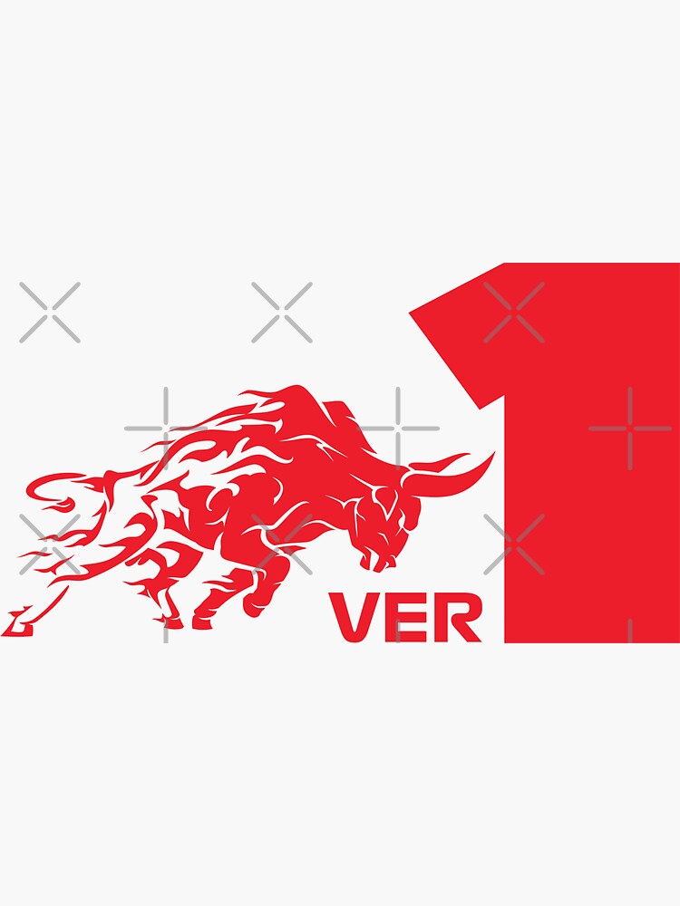 "Verstappen 1 " Sticker for Sale by NeonDesignStore | Redbubble