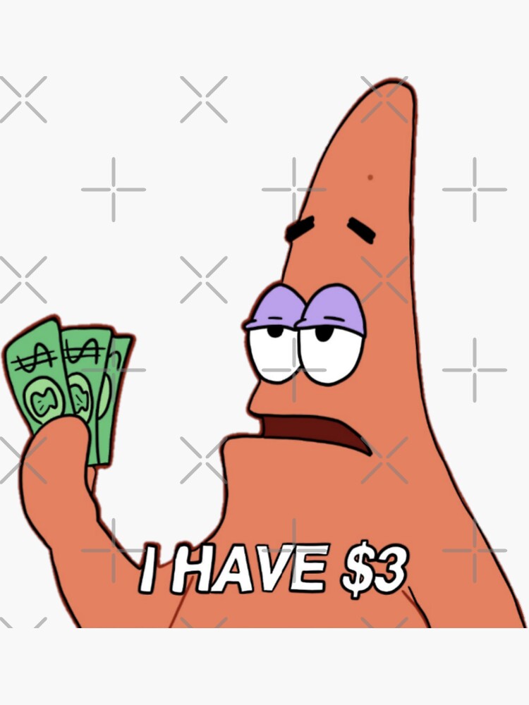 "patrick star meme" Sticker by Elmaslouhi99 | Redbubble