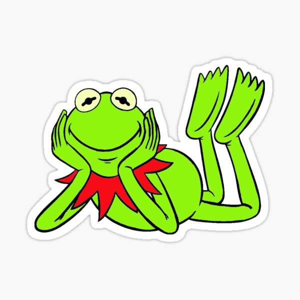 "Happy Kermit" Sticker by lararan | Redbubble