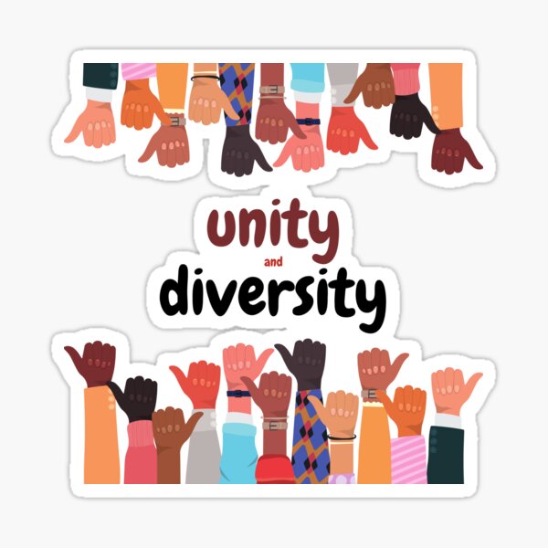 "Unity and diversity" Sticker by CJ-style | Redbubble