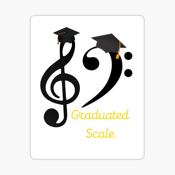 "Graduated Scale" Sticker by Joelhand | Redbubble