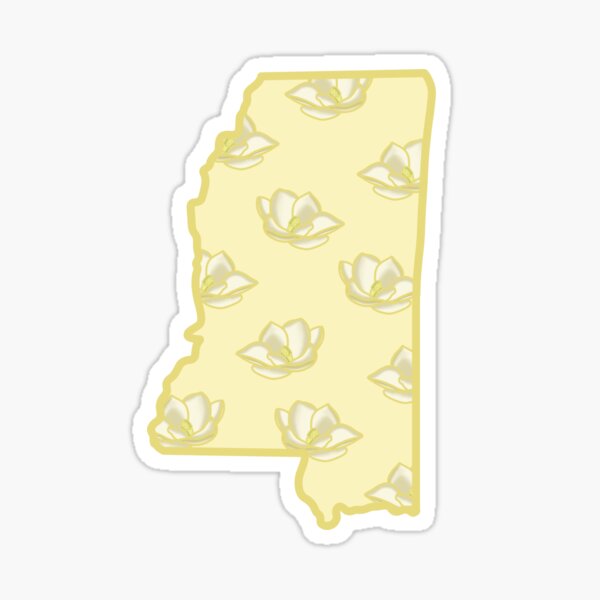 "Mississippi State Flower - Magnolia" Sticker by alolaraichu | Redbubble