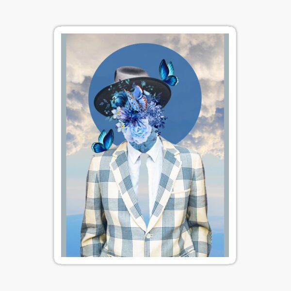 "Flower Face " Sticker by gpehl | Redbubble