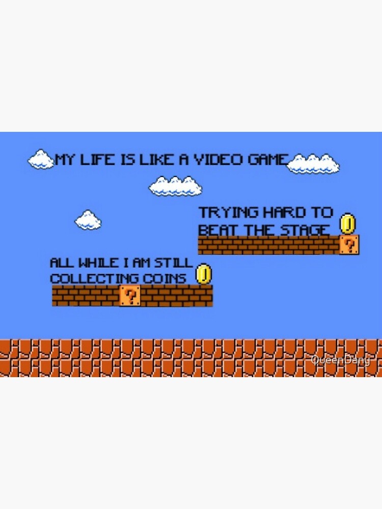 "Video Game Lyrics " Poster for Sale by QueenDany | Redbubble