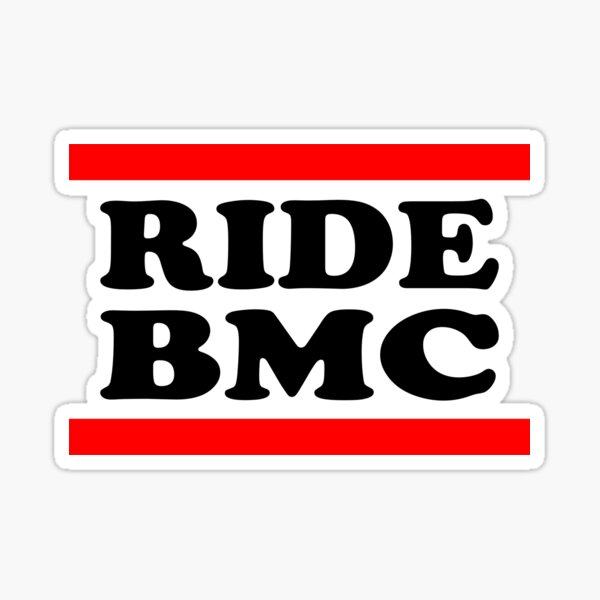 "Ride Bmc Funny Essential Sticker" Sticker by SW33TSP0T | Redbubble