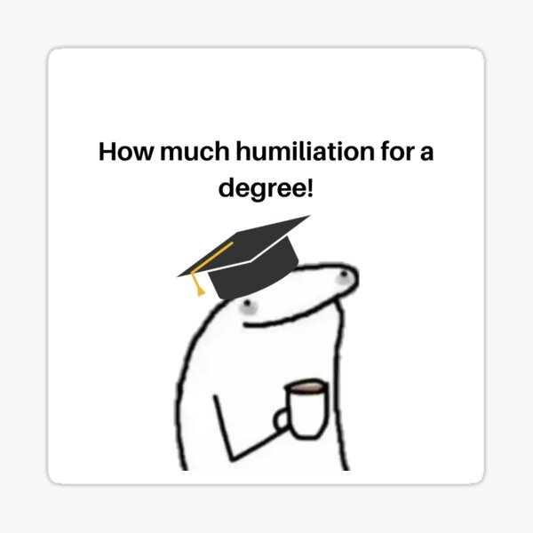 "Flork Graduated." Sticker for Sale by luizsanches02 | Redbubble