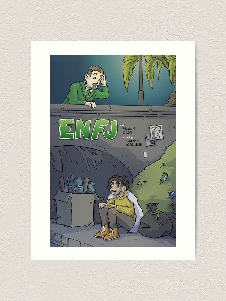 "ENFJ mbti.comics character" Art Print by mbticomics | Redbubble