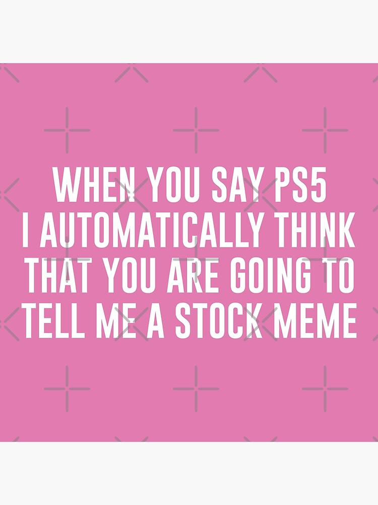 "Stock Meme (Pink BG)" Poster for Sale by FilipeFerreira | Redbubble