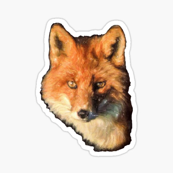 "Red fox" Sticker by interarte | Redbubble