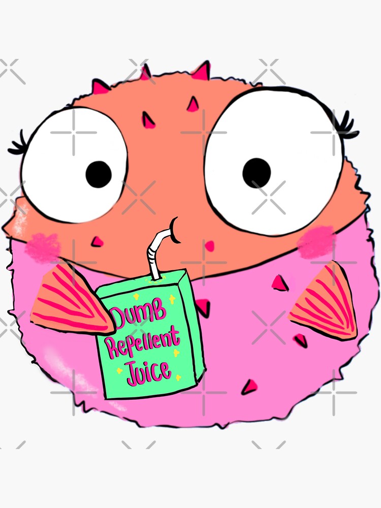 "Dumb repellent juice" Sticker by maleehanaziri | Redbubble