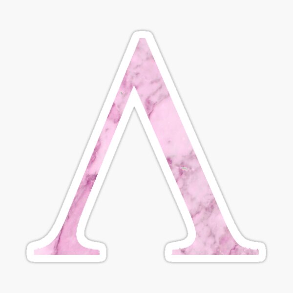 "lamda pink marble" Sticker for Sale by jackbox999 | Redbubble