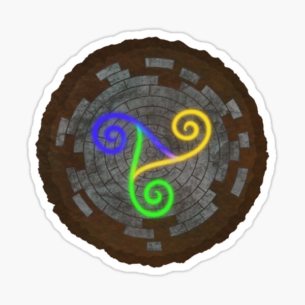 "triskelion" Sticker by rileyswim16 | Redbubble