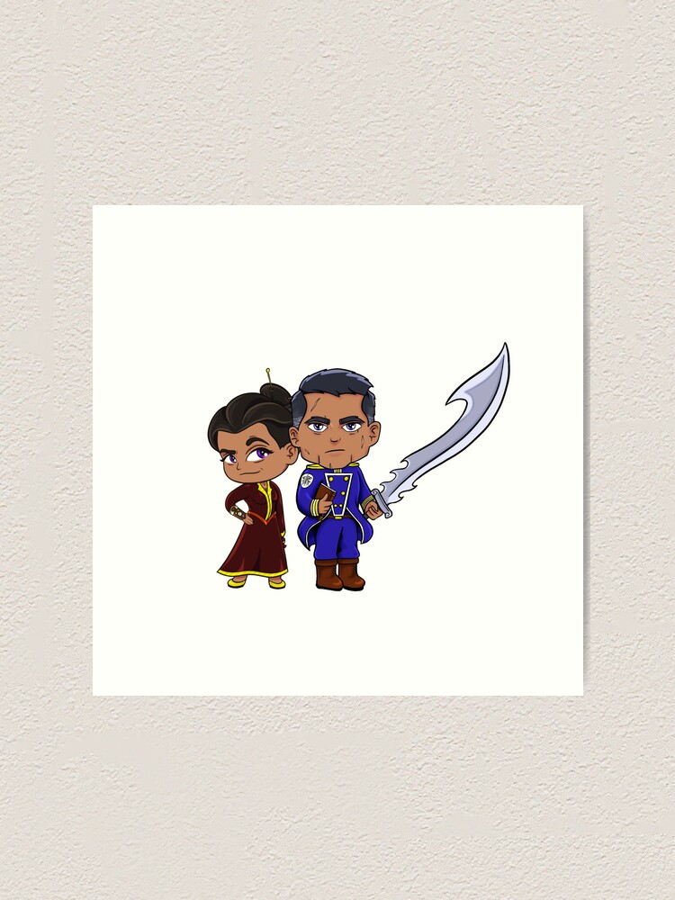 "Navani and Dalinar Stormlight Archive Chibi" Art Print by Kolbyjack48 ...