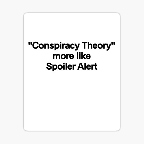"Spoiler Alert" Sticker by 1resistor | Redbubble