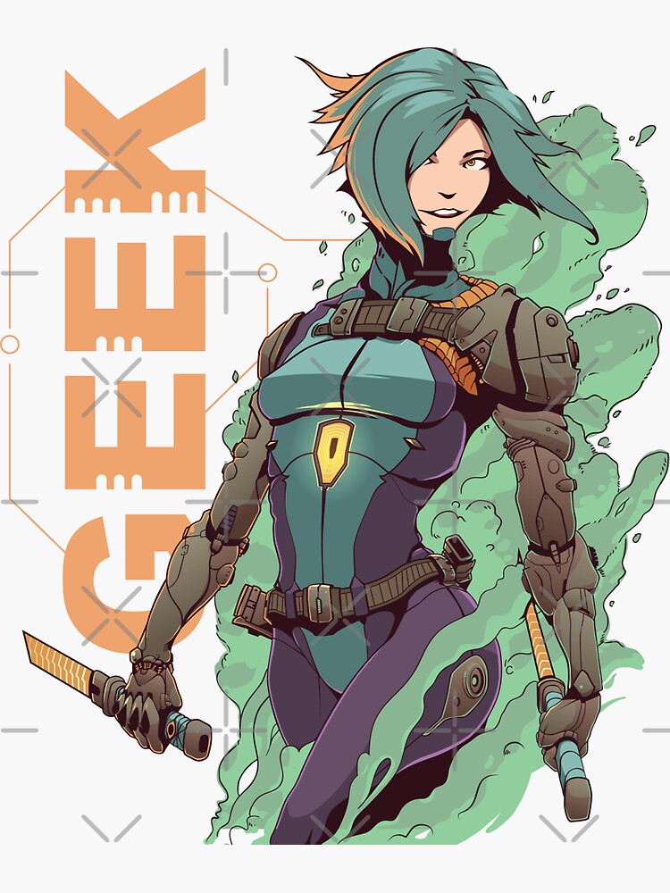 "CYBORG " Sticker for Sale by chaoskandy | Redbubble