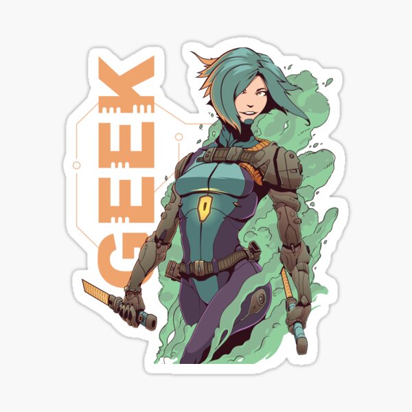 "CYBORG " Sticker for Sale by chaoskandy | Redbubble