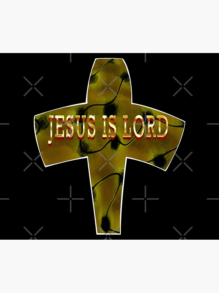"Jesus Is Lord - Jesus Is Lord Gold Font - Gold Font " Art Print for ...
