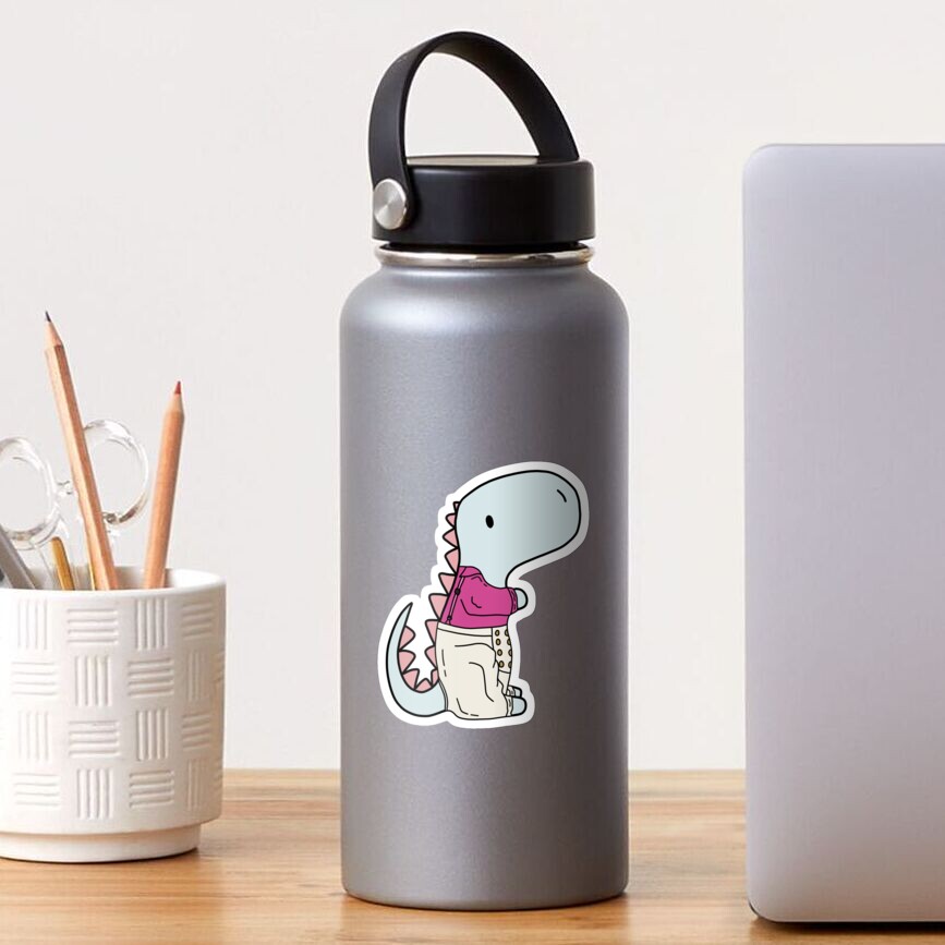 "Fine Line Dinosaur" Sticker for Sale by MadeBySophieInc | Redbubble