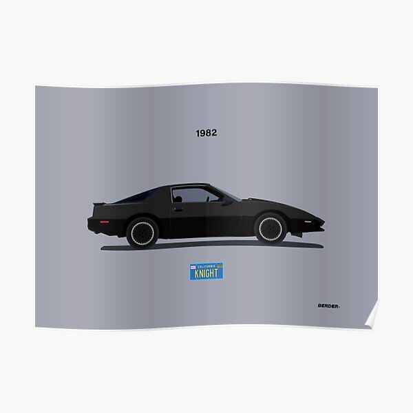 "KITT - Knight Rider" Poster for Sale by MorganBerder | Redbubble