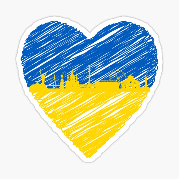 "Peace for UKRAINE" Sticker by DmytroGnatiuk | Redbubble