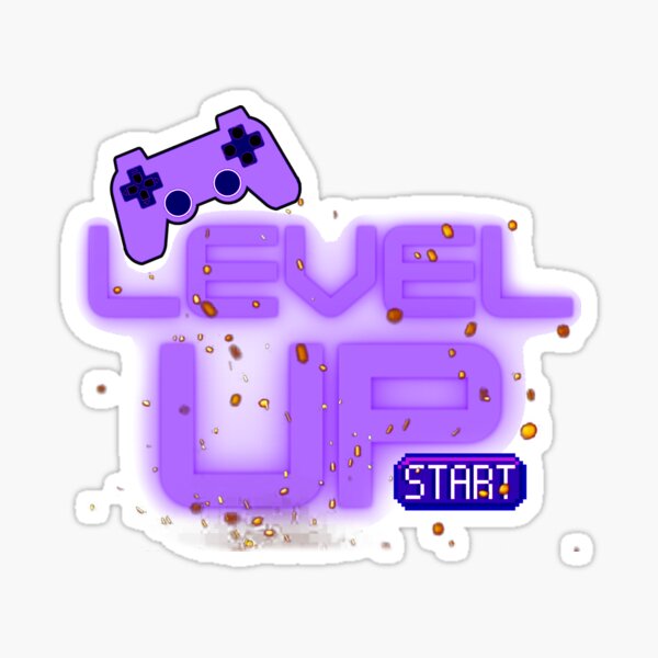 "Level Up" Sticker for Sale by NatsuLucyNalu26 | Redbubble