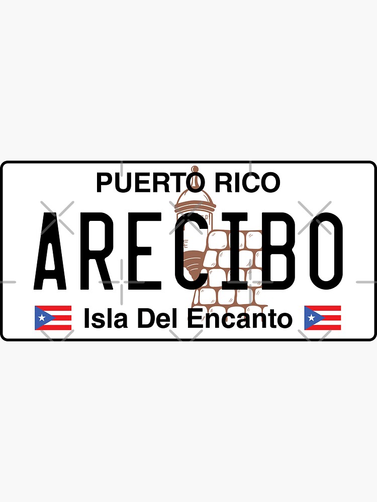 "PR Plate - Arecibo" Sticker for Sale by snxworld | Redbubble