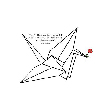 "Manacled Paper Crane" Art Print for Sale by martav99 | Redbubble