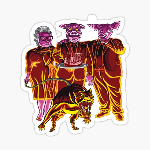"Pigs" Sticker by custeez | Redbubble