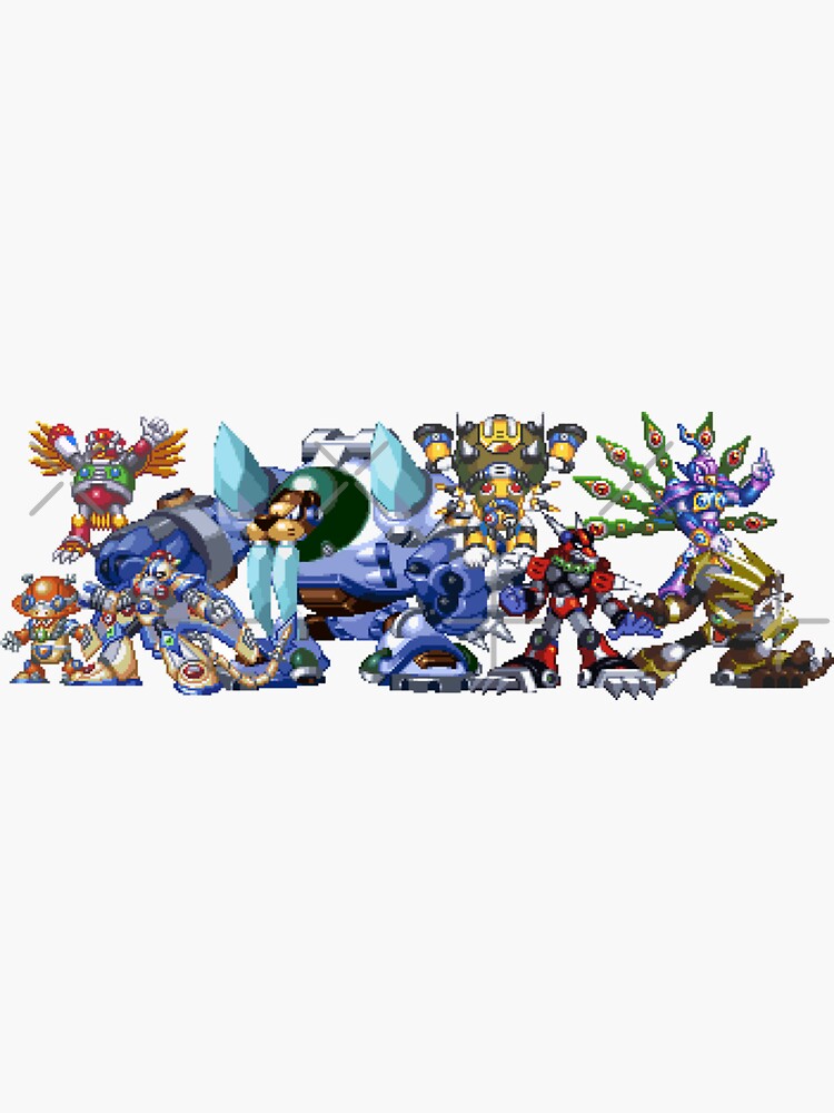 "Mega Man X4 Mavericks" Sticker by hansfriedrich6 | Redbubble