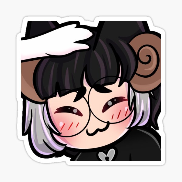 "Softie Headpat" Sticker for Sale by softiedesu | Redbubble