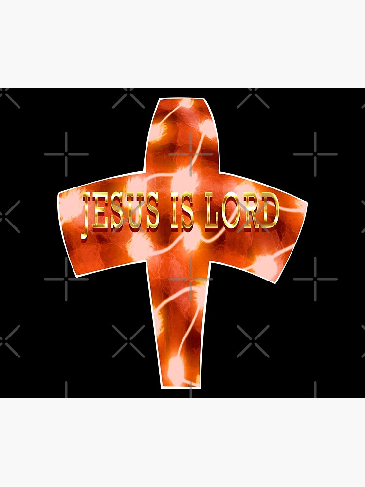 "Jesus Is Lord - Jesus Is Lord Gold Font - Gold Font " Art Print for ...