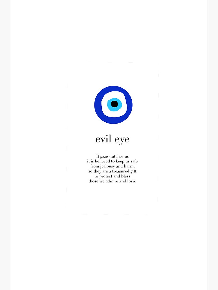 "Evil eye quote" Art Board Print for Sale by coconutgirl333 | Redbubble