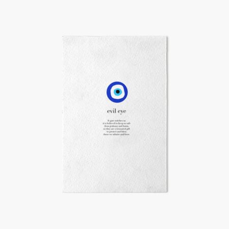 "Evil eye quote" Art Board Print for Sale by coconutgirl333 | Redbubble
