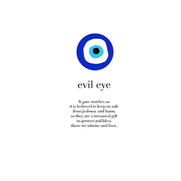 "Evil eye quote" Art Board Print for Sale by coconutgirl333 | Redbubble