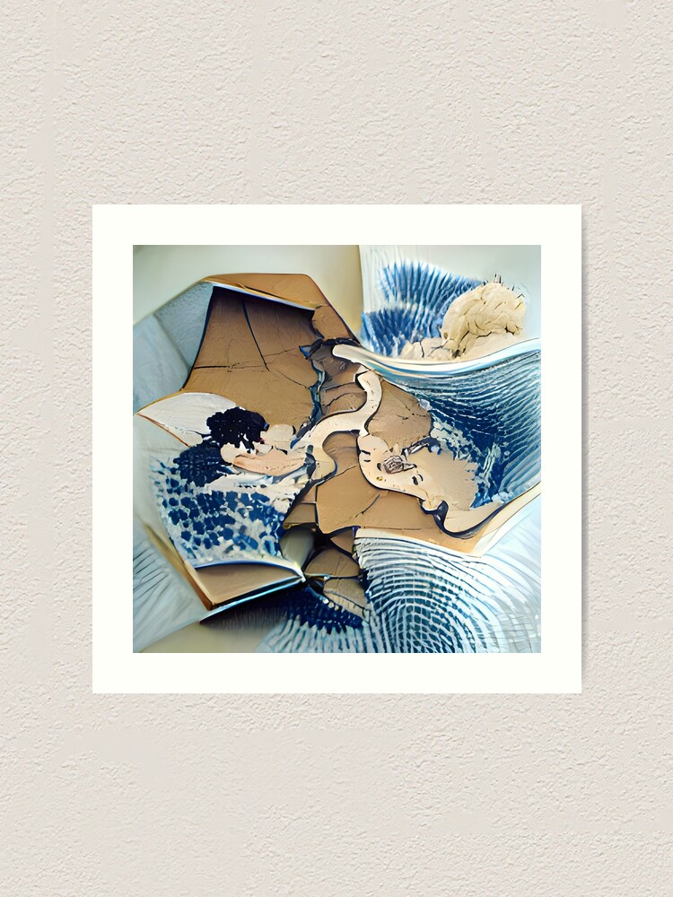 "Ukiyo-e Art of Broken Maps" Art Print for Sale by LeahyStudio | Redbubble