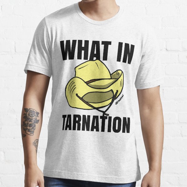 "What in Tarnation Meme Cowboy Hat" T-shirt by sketchNkustom | Redbubble