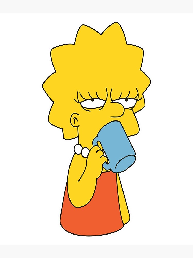 "lisa drink " Poster for Sale by artSofie | Redbubble