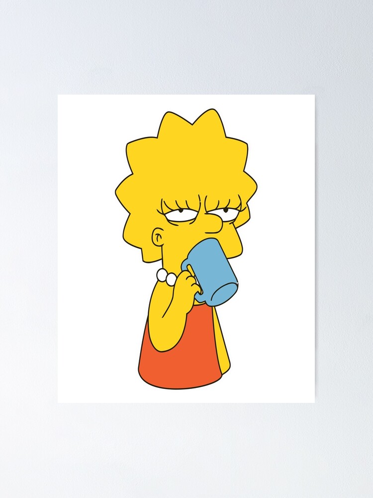 "lisa drink " Poster for Sale by artSofie | Redbubble