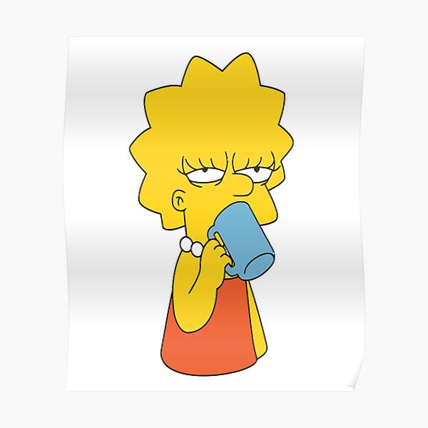 "lisa drink " Poster for Sale by artSofie | Redbubble