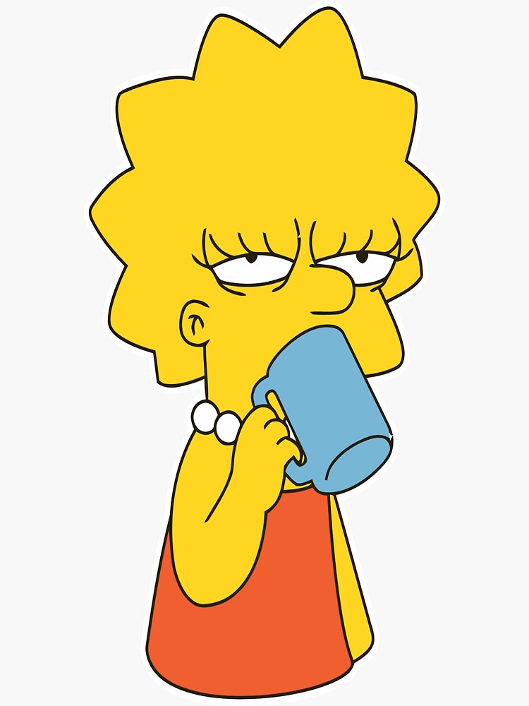 "lisa drink " Sticker by artSofie | Redbubble