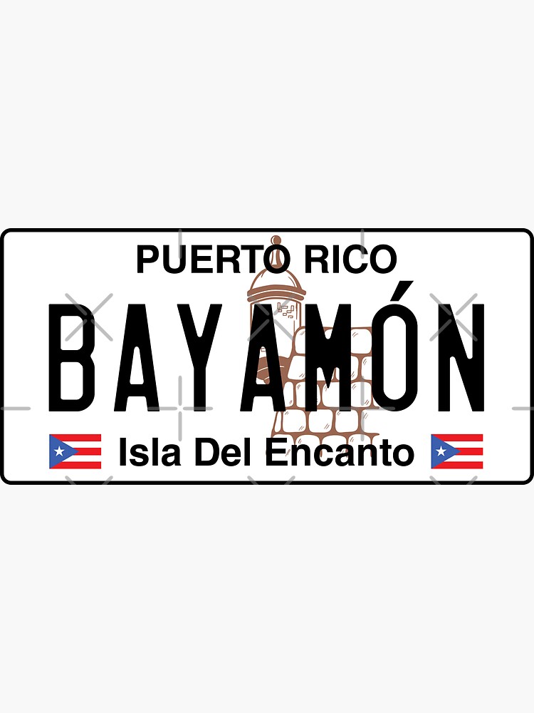 "PR Plate - Bayamón" Sticker for Sale by snxworld | Redbubble